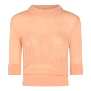 Chloé Chloé Elbow-Sleeved Logo Sweater No
