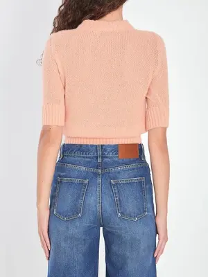 Chloé Elbow-sleeved Logo Sweater - No