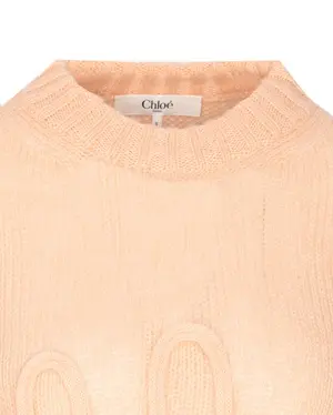Chloé Elbow-sleeved Logo Sweater - No