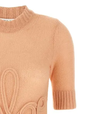 Chloé Elbow-sleeved Logo Sweater - No