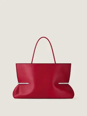 Givenchy Pinch Squeezed Horizontal Tote Bag - Equestrian Red