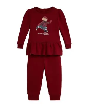 Polo Ralph Lauren Polo Bear Ice-skating Trouser Set