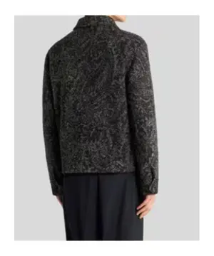 Etro Wool-blend Jacquard Zip-up Bomber Jacket