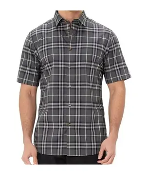 Burberry Short Sleeve Shirt - Dark Gray
