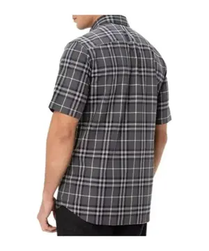 Burberry Short Sleeve Shirt - Dark Gray