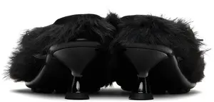 Simone Rocha 60mm Fur-trimmed Buckle Mules