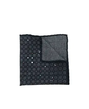 Brunello Cucinelli All-over Graphic-print Handkerchief - Black