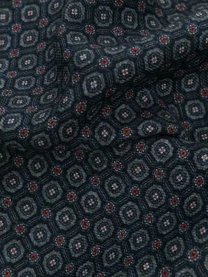 Brunello Cucinelli All-over Graphic-print Handkerchief - Black