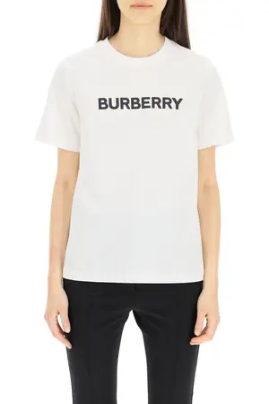 Burberry Logo Print Crewneck T-shirt - White