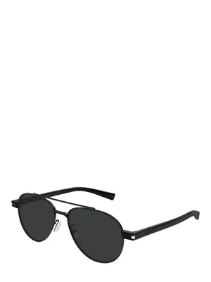 Saint Laurent Aviator Frame Sunglasses - Black