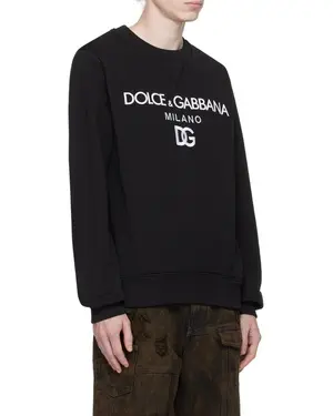 Dolce & Gabbana Logo Embroidered Crewneck Sweatshirt