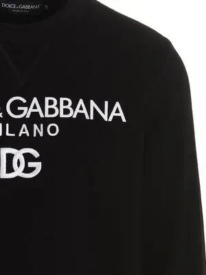 Dolce & Gabbana Logo Embroidered Crewneck Sweatshirt