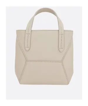 Brunello Cucinelli Duo Logo Embossed Mini Tote Bag