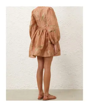 Zimmermann Illuminate Drawn Mini Dress