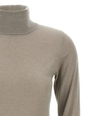 Brunello Cucinelli Ribbed Knit Turtleneck Jumper