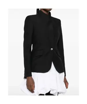 Alexander McQueen High-neck Single-button Jacket