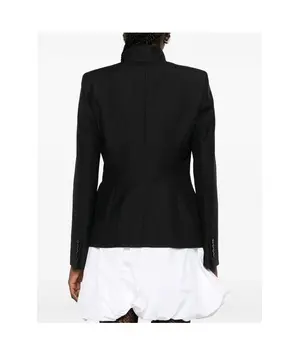 Alexander McQueen High-neck Single-button Jacket