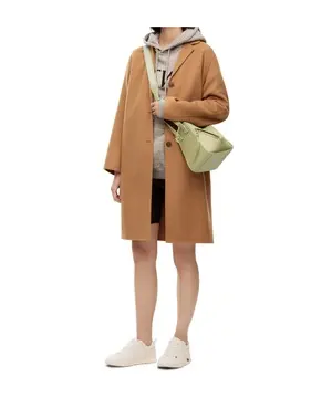 Loewe Anagram Coat In Wool And Cashmere