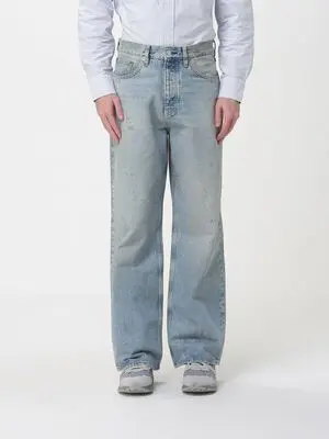 SUNFLOWER Worn Painted Straight-leg Jeans