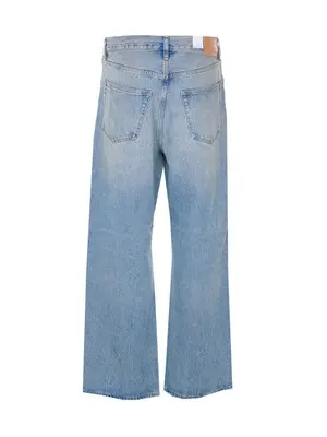 SUNFLOWER Worn Painted Straight-leg Jeans