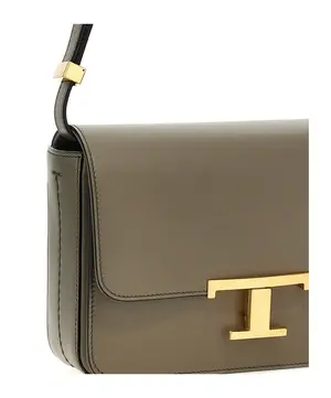 TOD'S Timeless Logo Plaque Crossbody Bag
