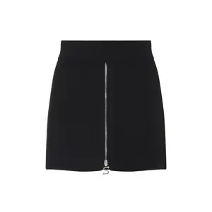 Sportmax Refolo Knitted Mini Skirt - Black