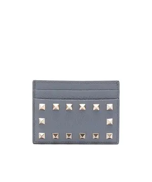 Valentino Garavani Rockstud Cardholder - Gray