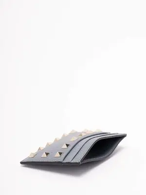 Valentino Garavani Rockstud Cardholder - Gray