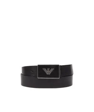 Emporio Armani Logo Plaque Belt