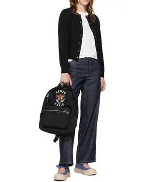 Kenzo Logo Embroidery Cardigan