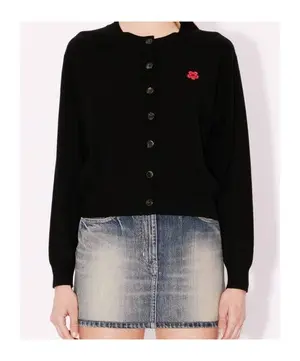 Kenzo Logo Embroidery Cardigan