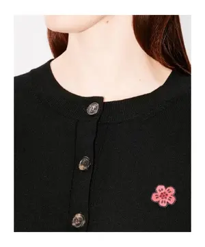Kenzo Logo Embroidery Cardigan