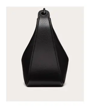 Valentino Garavani Vlogo Moon Zip-up Small Shoulder Bag - Black