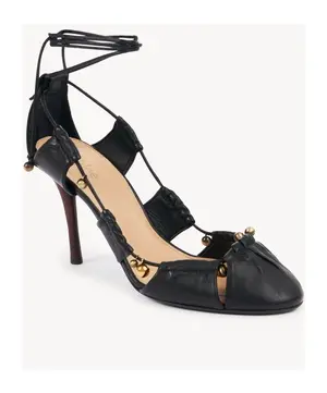 Chloé Luna Knotted Strap Pumps - Black