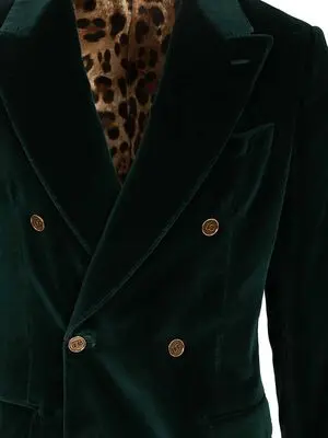 Dolce & Gabbana Velvet Double-breasted Blazer