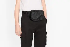 Dior Monogrammed Emblem Pocket Waist Bag
