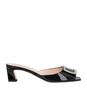 ROGER VIVIER Open-toe Slip-on Mules With Logo Detail
