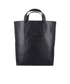 VIVIENNE WESTWOOD Sarah Medium Tote Bag - Black