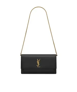 Saint Laurent Sunset Foldover Top Clutch Bag