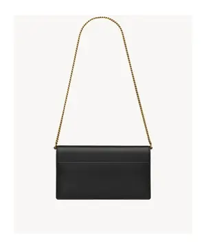 Saint Laurent Sunset Foldover Top Clutch Bag