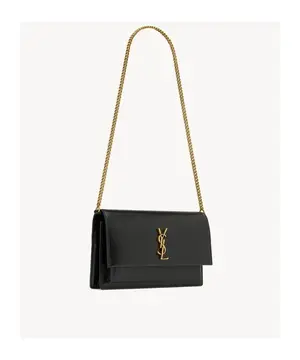 Saint Laurent Sunset Foldover Top Clutch Bag