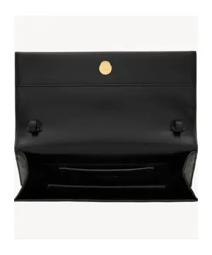 Saint Laurent Sunset Foldover Top Clutch Bag