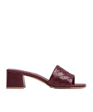 Bottega Veneta Parco Intrecciato Heeled Sandals - Brown