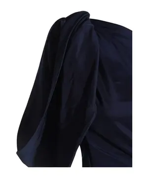 Elisabetta Franchi Asymmetrical Jersey Dress With Metal Trim