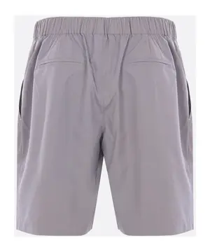 Brunello Cucinelli Logo Detailed Bermuda Shorts - Gray