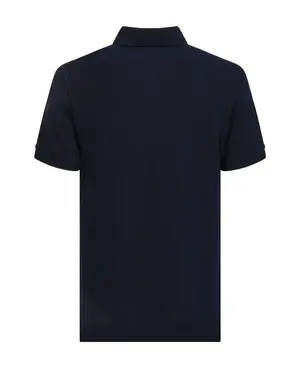 Dolce & Gabbana Dolce Gabbana Logo Plaque Short Sleeved Polo Shirt - Black