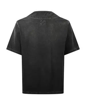 Off-White Button-up Denim Baseball Shirt