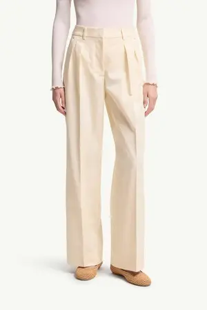 Moncler Gabardine Wide-leg Tailored Trousers
