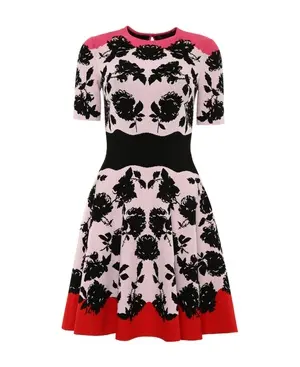 Alexander McQueen Floral Trumpet Dress