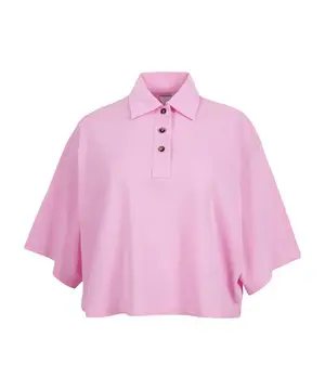 Bottega Veneta Short Sleeve Collared Polo Top